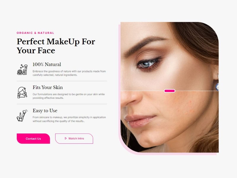Before After Widget in Facial Makeup Comparison - slsabel